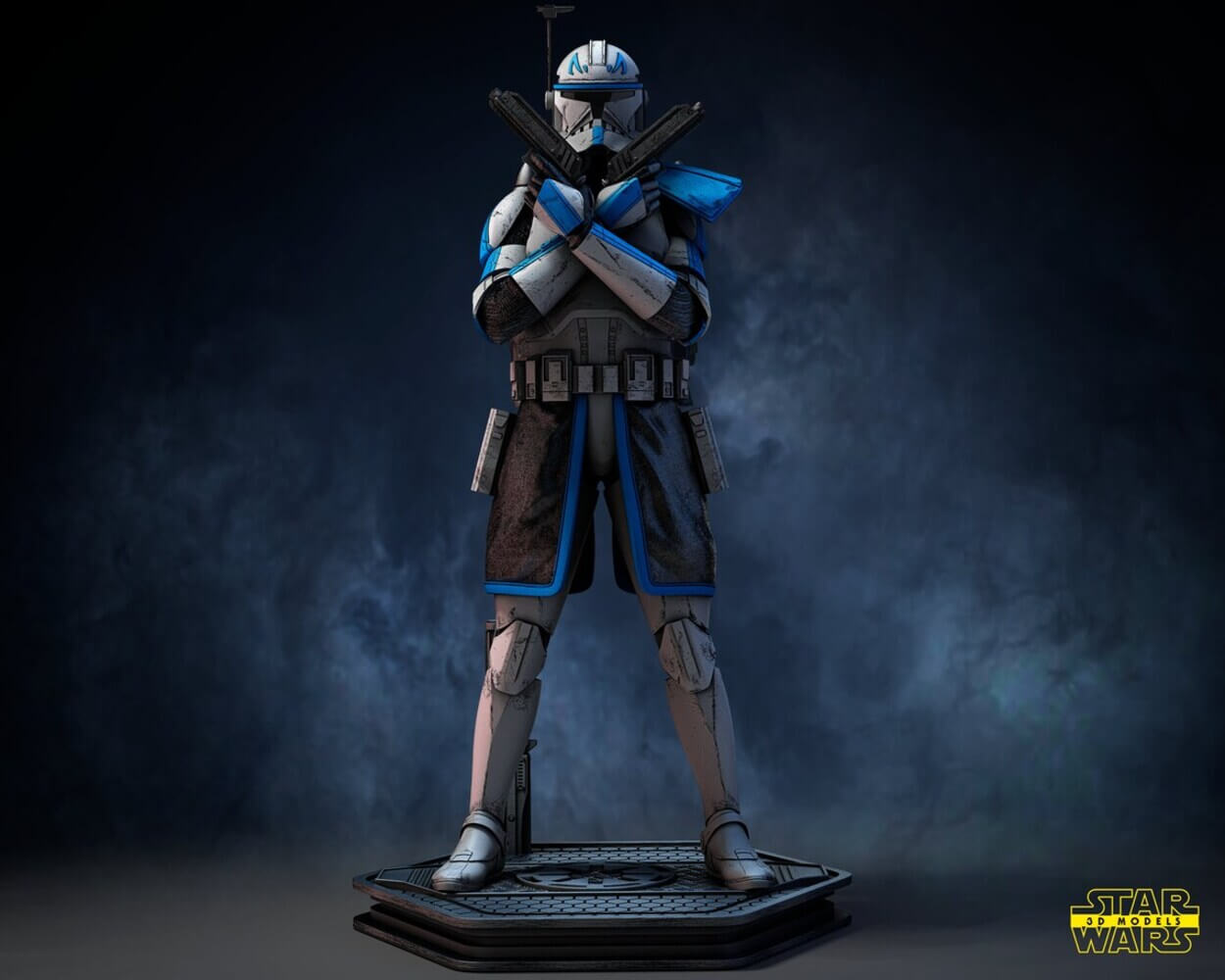 Captain Rex - Star Wars 3D Model by 3dprintmodel91