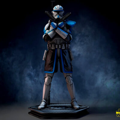 Captain Rex - Star Wars 3D Model by 3dprintmodel91