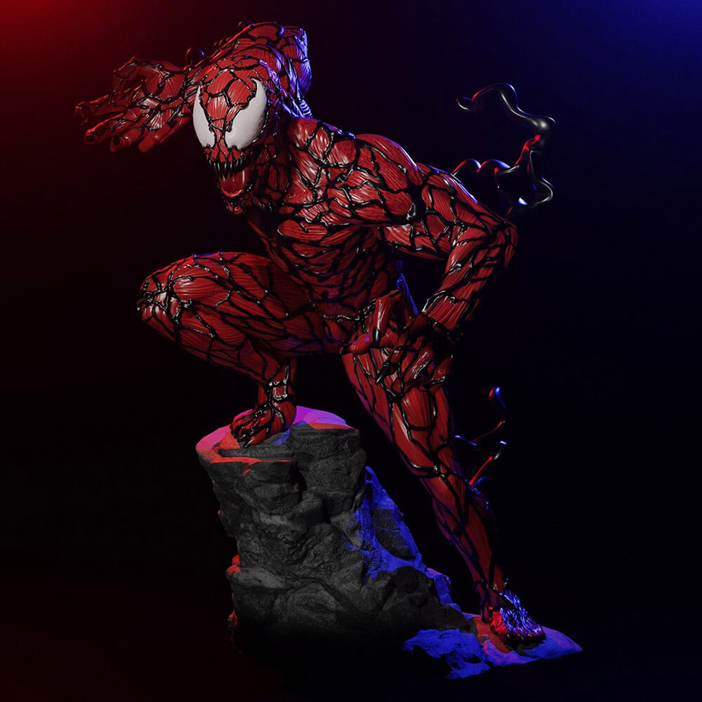 Carnage Statue - 3D Model by 3dprintmodel91