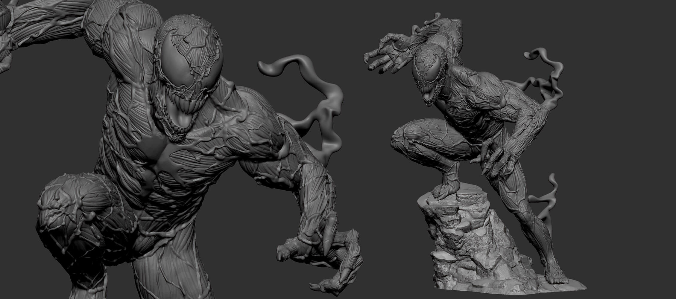 Carnage Statue - 3D Model by 3dprintmodel91