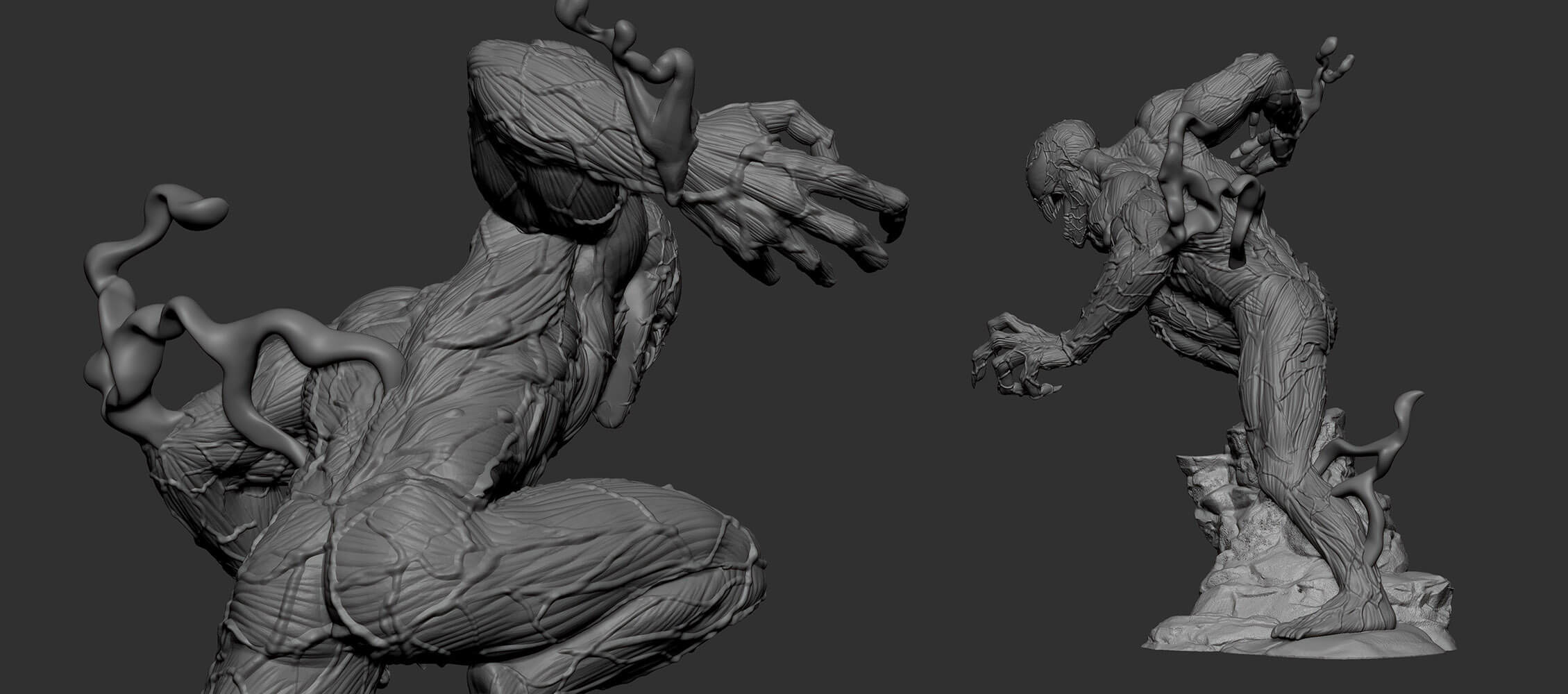 Carnage Statue - 3D Model by 3dprintmodel91