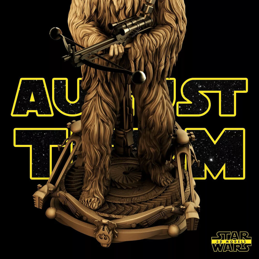 Chewbacca - Star Wars 3D Model by 3dprintmodel91