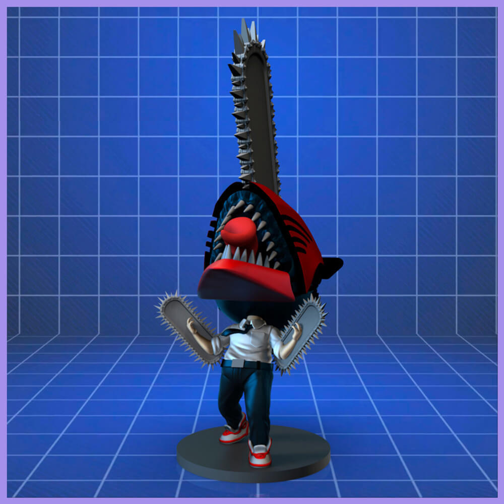 Chibi Denji Figure - 3D Model by 3dprintmodel91