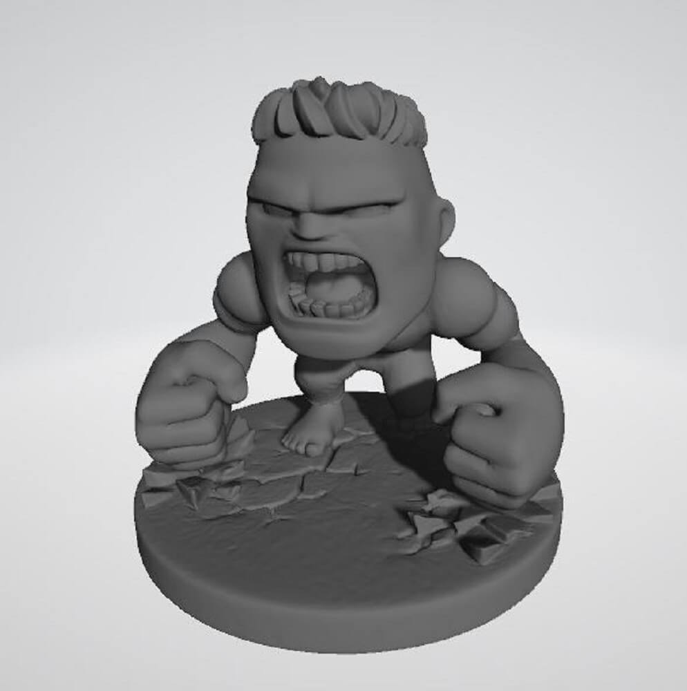 Chibi Hulk - 3D Model by 3dprintmodel91