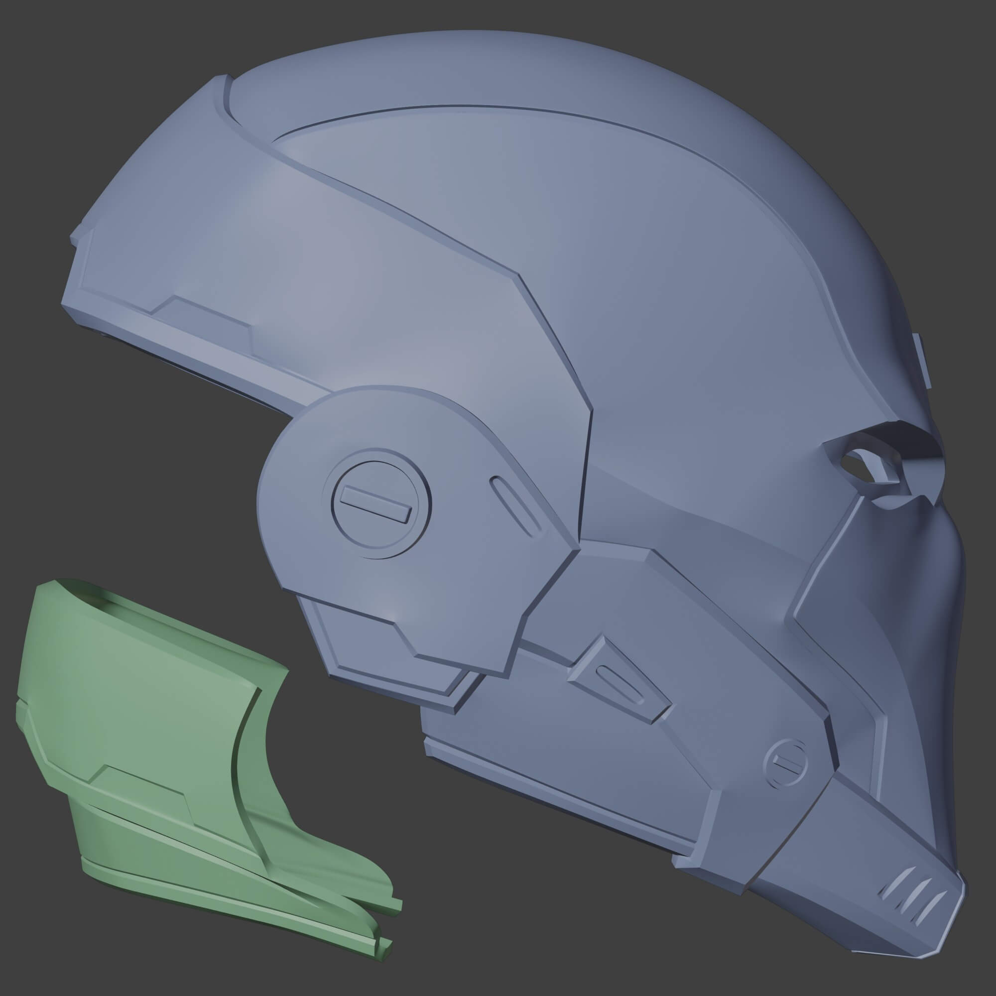 Cyber Red Hood V2 - 3D Model by 3dprintmodel91