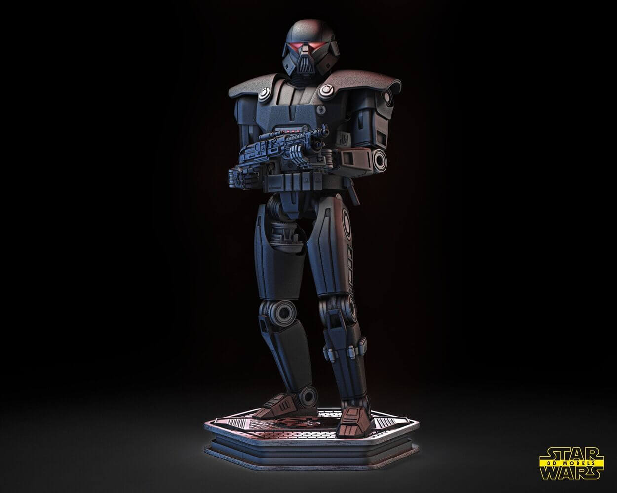 Dark Trooper - Star Wars 3D Model by 3dprintmodel91