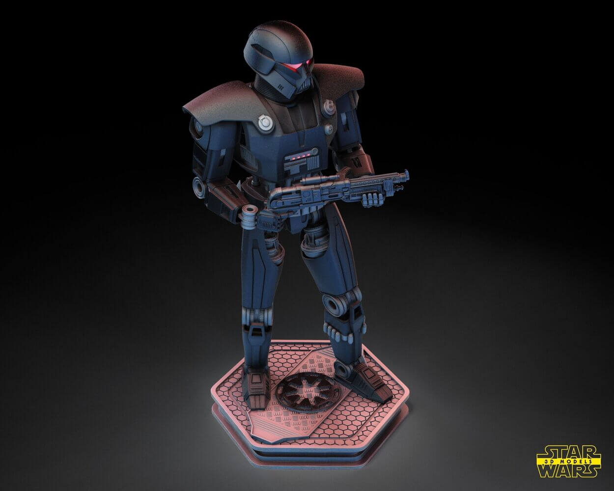Dark Trooper - Star Wars 3D Model by 3dprintmodel91