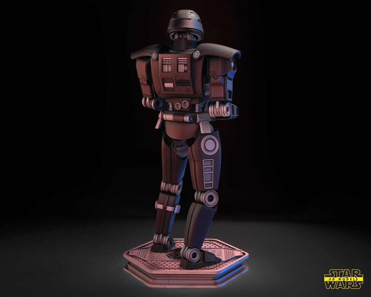 Dark Trooper - Star Wars 3D Model by 3dprintmodel91
