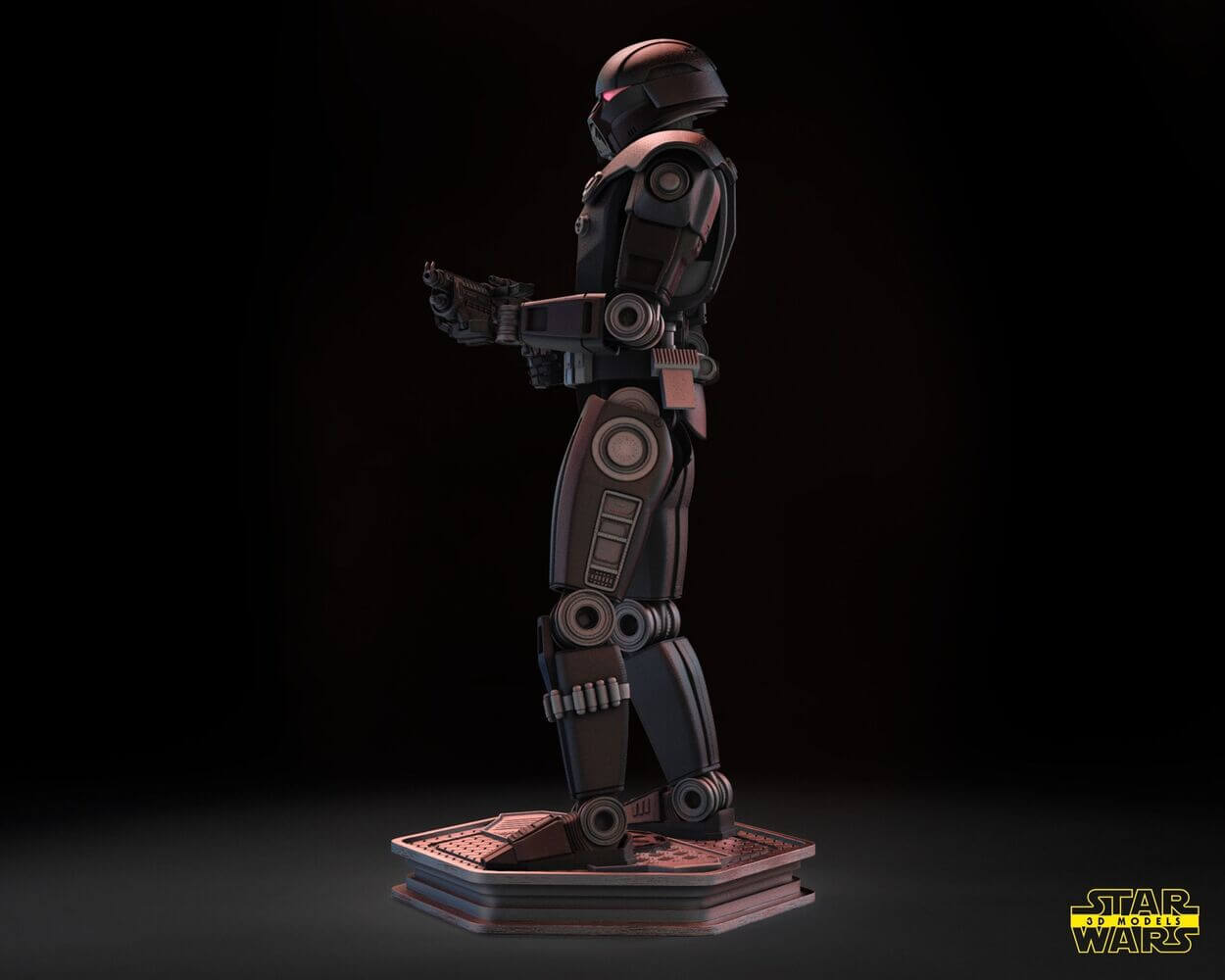 Dark Trooper - Star Wars 3D Model by 3dprintmodel91