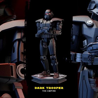 Dark Trooper - Star Wars 3D Model by 3dprintmodel91