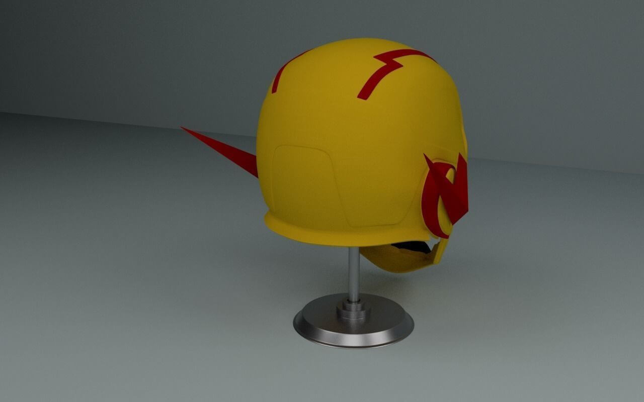 DC Cosplay Flash Helmet - 3D Model by 3dprintmodel91