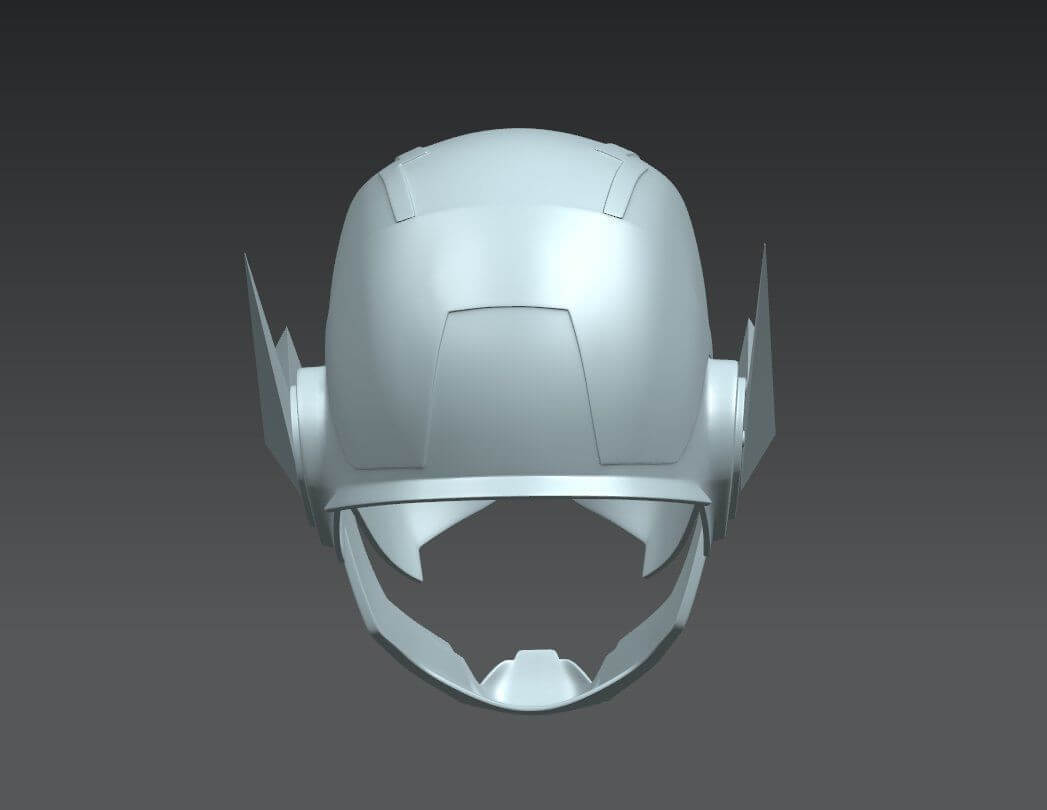 DC Cosplay Flash Helmet - 3D Model by 3dprintmodel91