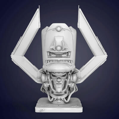 Galactus Bust - 3D Model by 3dprintmodel91