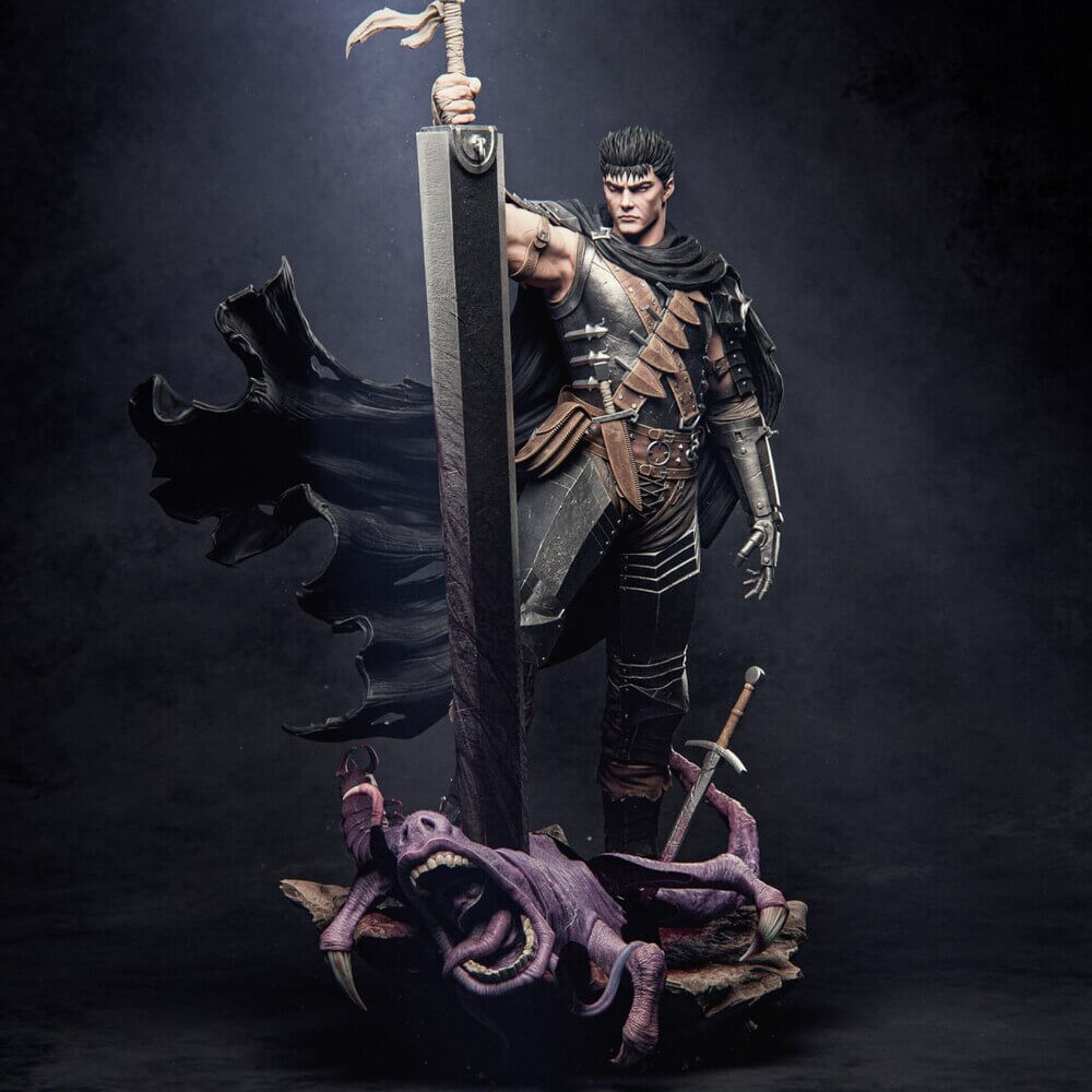 Guts Berserk - 3D Model by 3dprintmodel91
