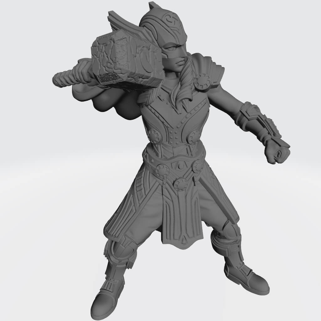 Jane Foster Thor - 3D Model by 3dprintmodel91