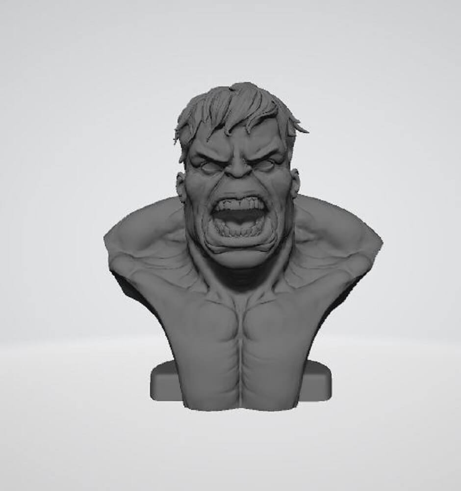 Hulk Bust - 3D Model by 3dprintmodel91