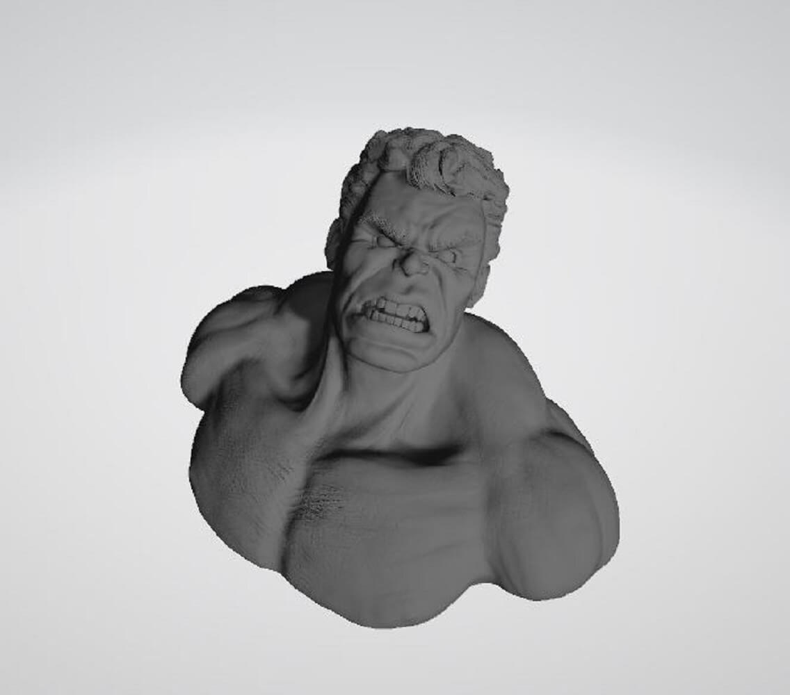 Hulk Bust - 3D Model by 3dprintmodel91