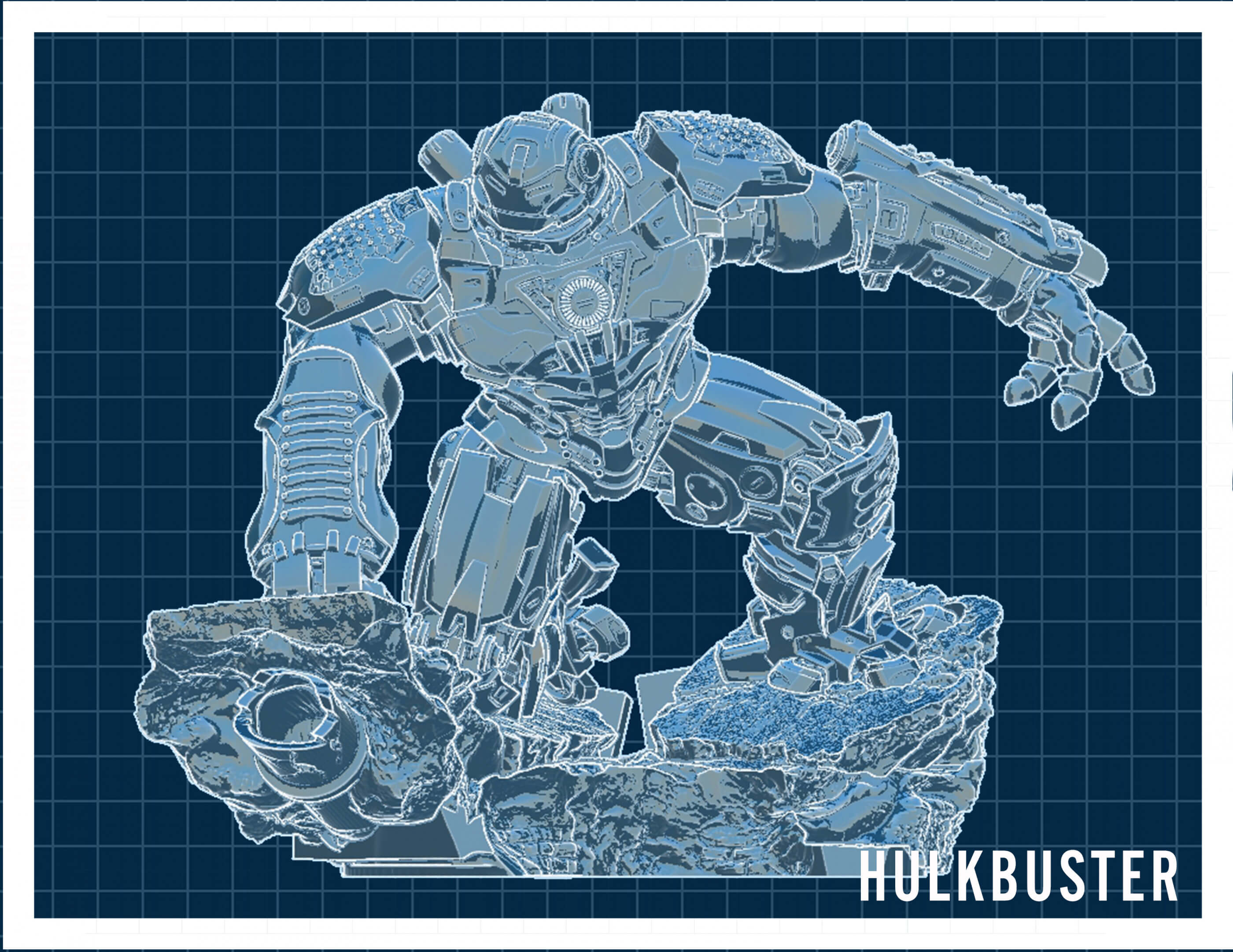Hulkbuster Ironman - 3D Model by 3dprintmodel91