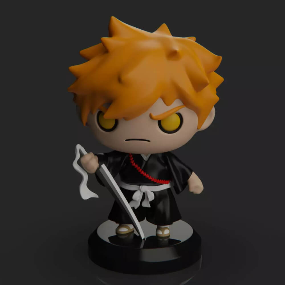 Ichigo Chibi - Bleach 3D Model by 3dprintmodel91