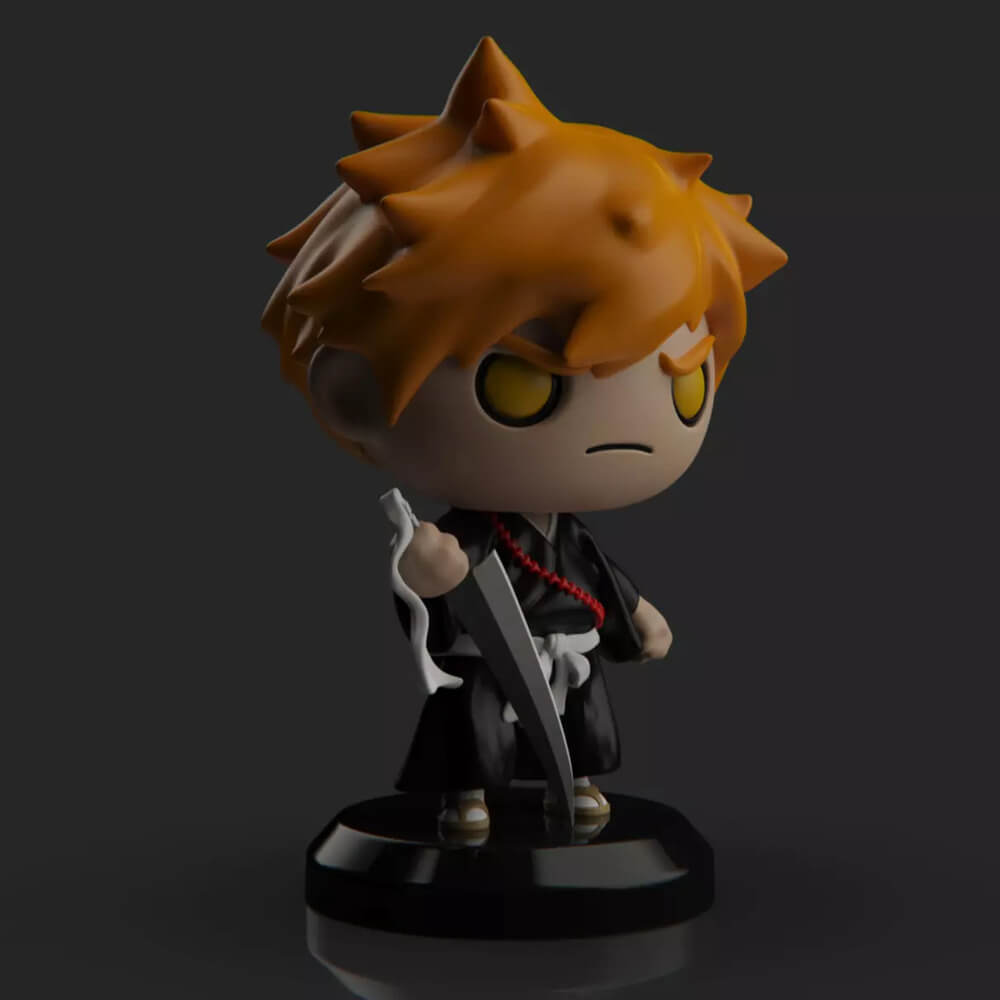 Ichigo Chibi - Bleach 3D Model by 3dprintmodel91