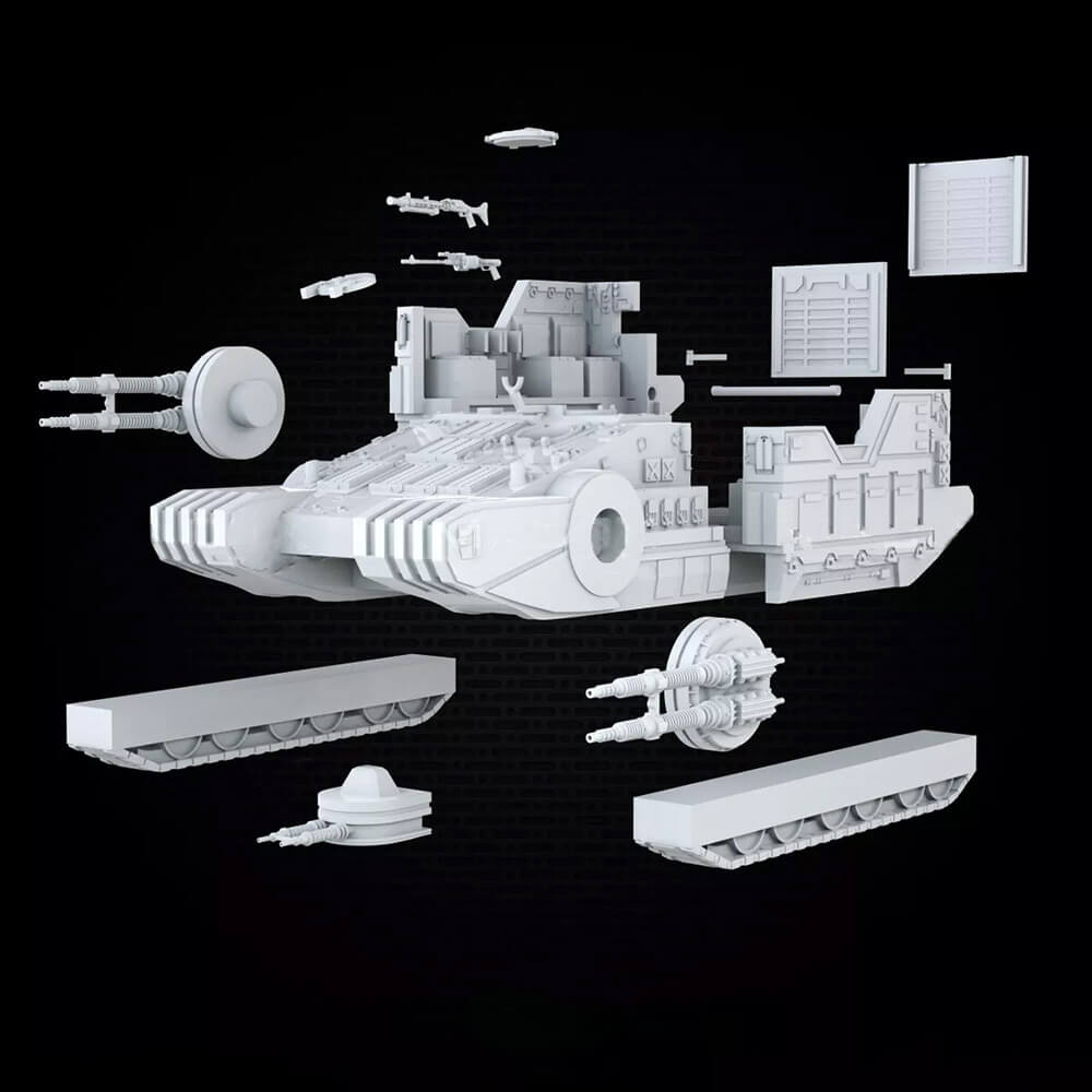 Imperial Assault Tank and Crew - Star Wars 3D Model by 3dprintmodel91
