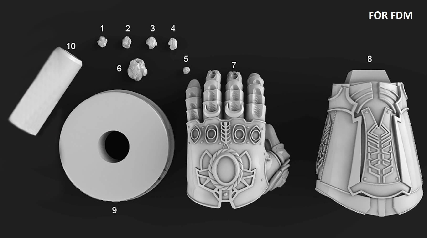 Infinity Gauntlet - 3D Print Model by 3dprintmodel91