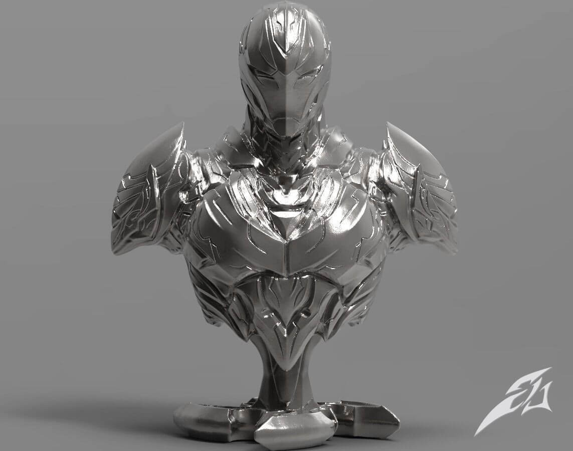 Ironman Dark Armor Bust - 3D Model by 3dprintmodel91