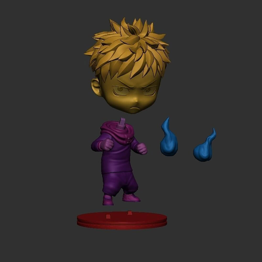 Itadori Yuji - Jujutsu Kaisen 3D Model by 3dprintmodel91