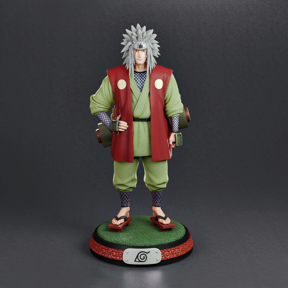 Jiraiya - Naruto 3D Model by 3dprintmodel91