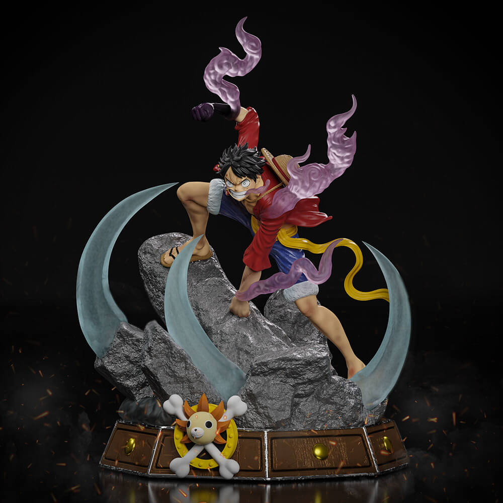 Luffy - One Piece 3D Model by 3dprintmodel91