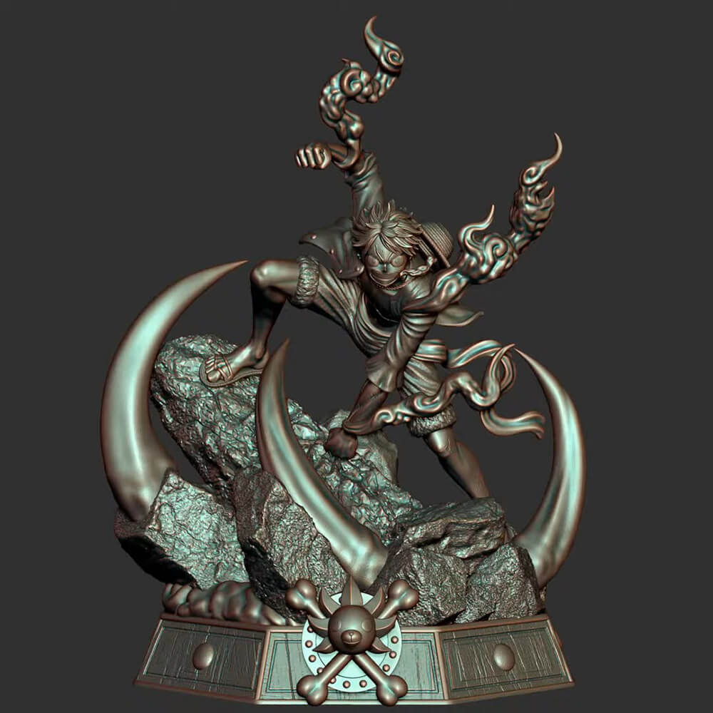 Luffy - One Piece 3D Print Model by 3dprintmodel91