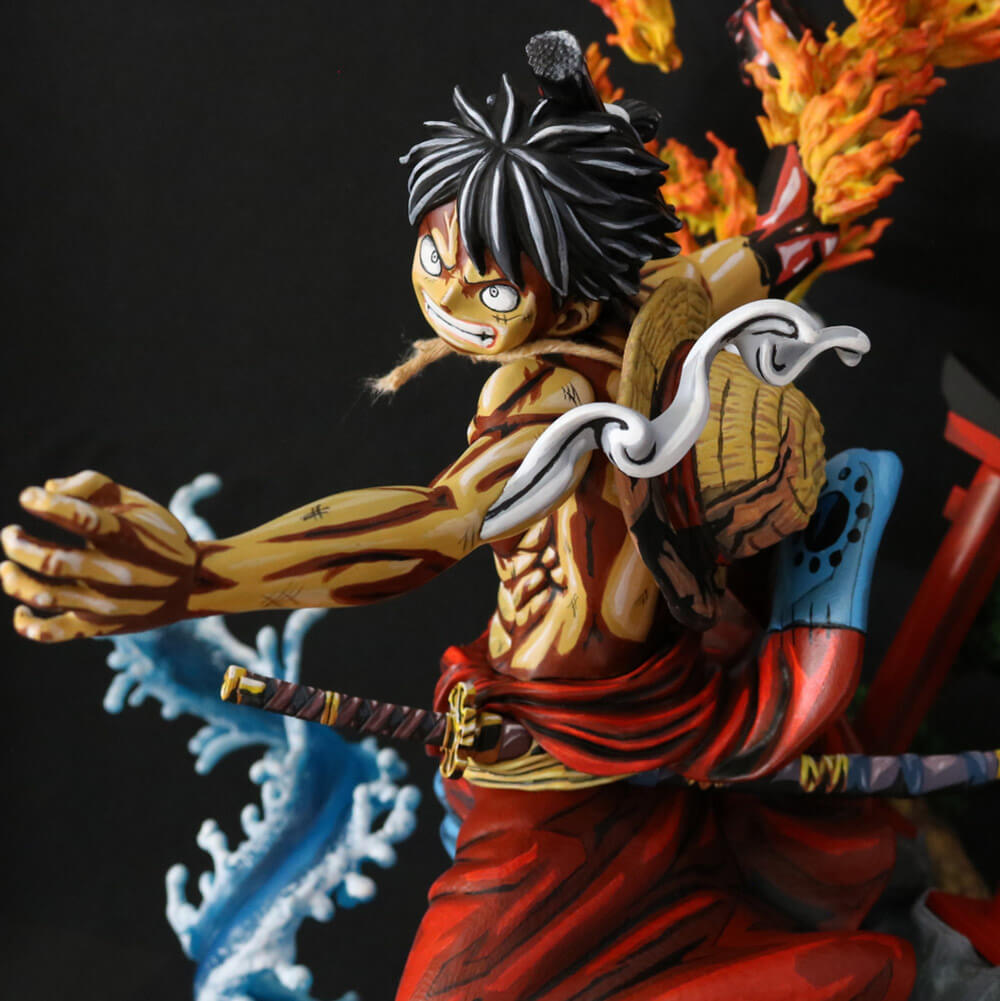 Luffy Red Hawk - One Piece 3D Model by 3dprintmodel91