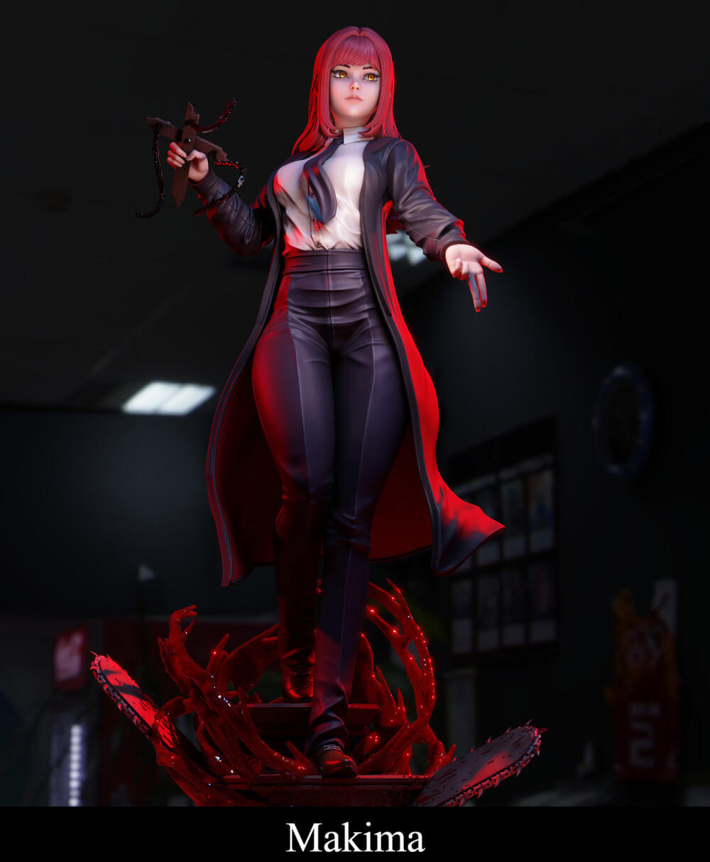 Makima Figure - 3D Model by 3dprintmodel91