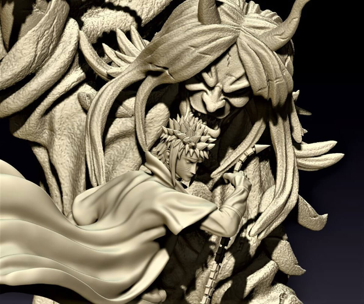 Namikaze Minato - Naruto 3D Model by 3dprintmodel91