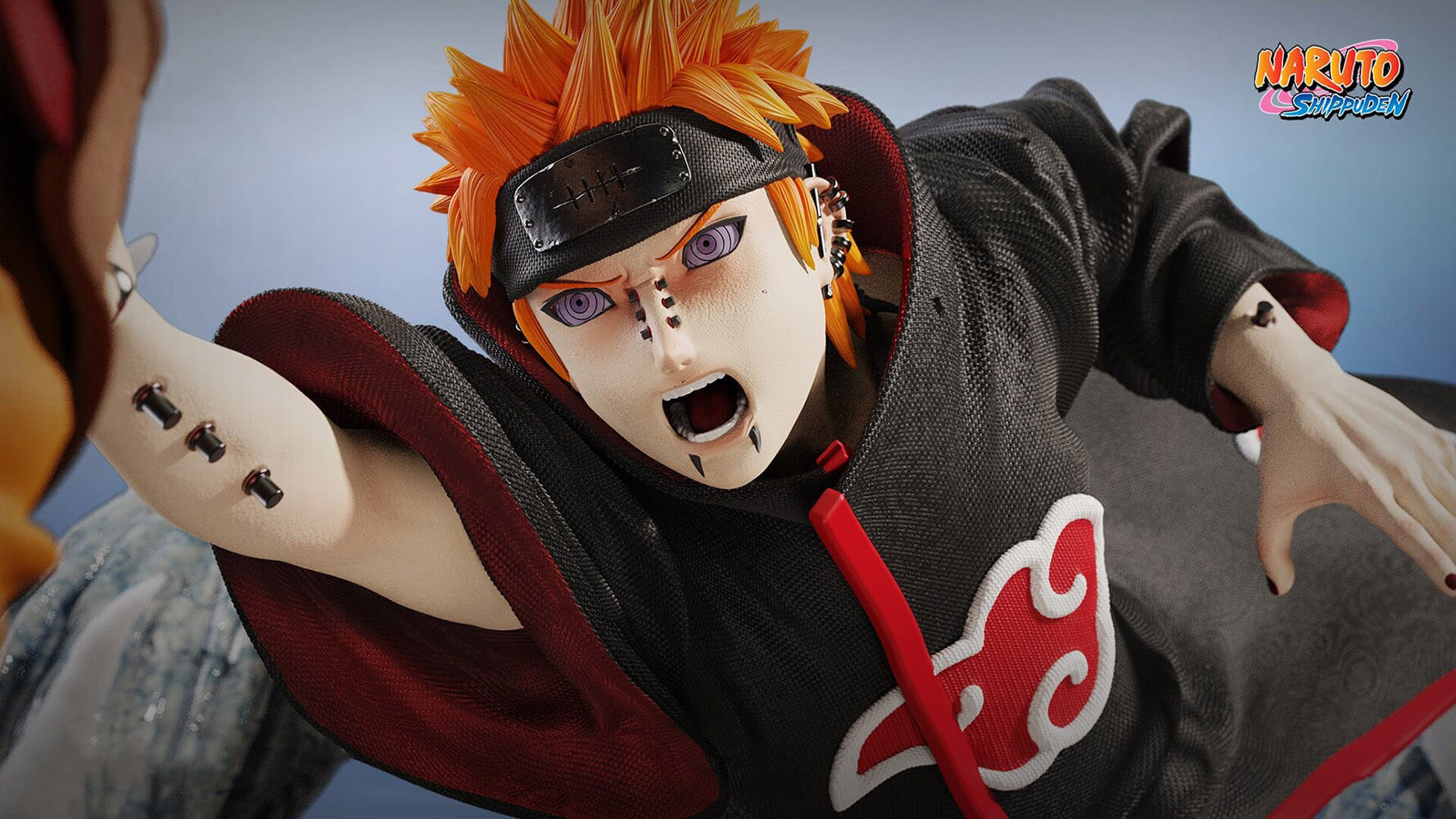 Naruto Vs Pain - 3D Model by 3dprintmodel91