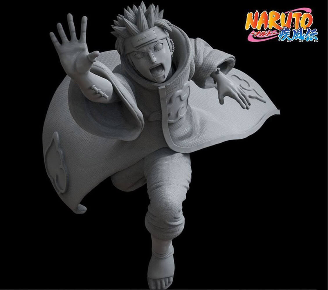Naruto Vs Pain - 3D Model by 3dprintmodel91