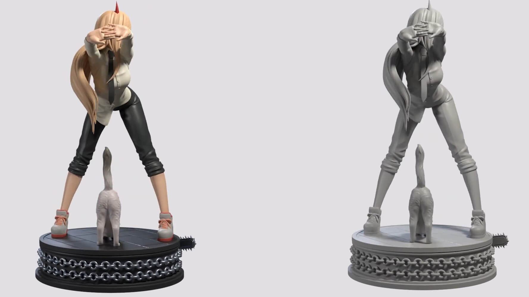 Power Chainsaw Man - 3D Model by 3dprintmodel91