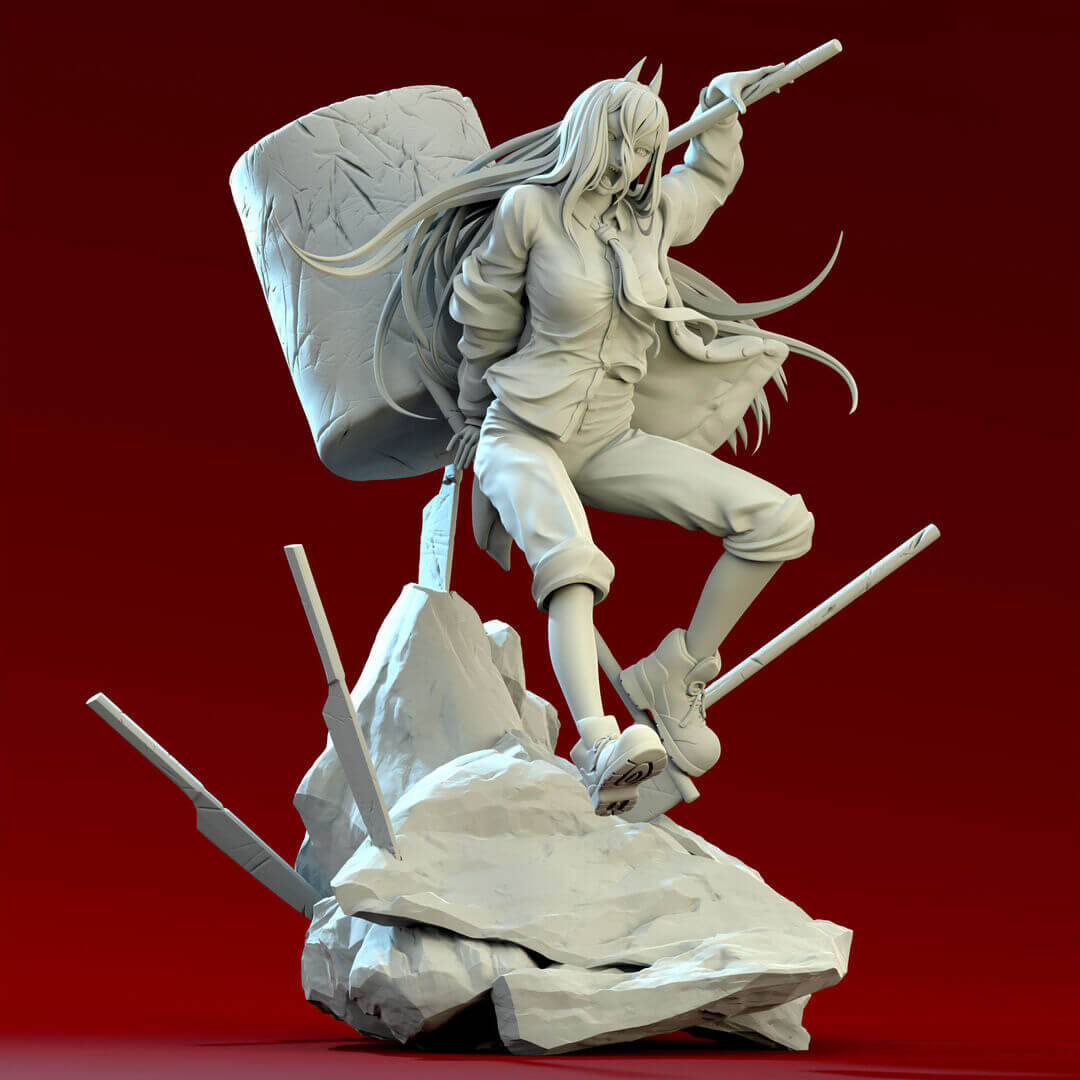 Power From Chainsaw Man - 3D Model by 3dprintmodel91