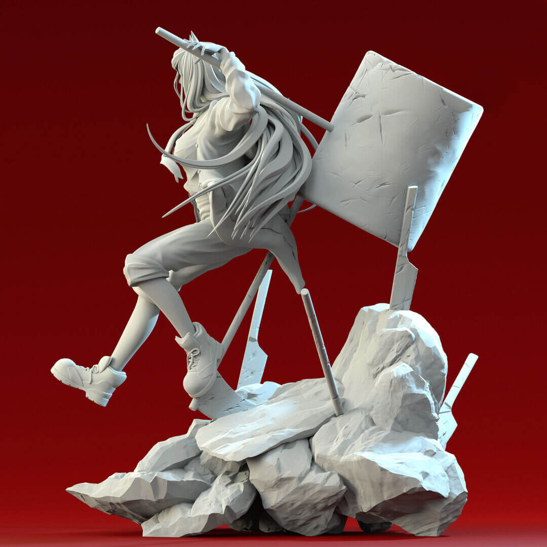 Power From Chainsaw Man - 3D Model by 3dprintmodel91