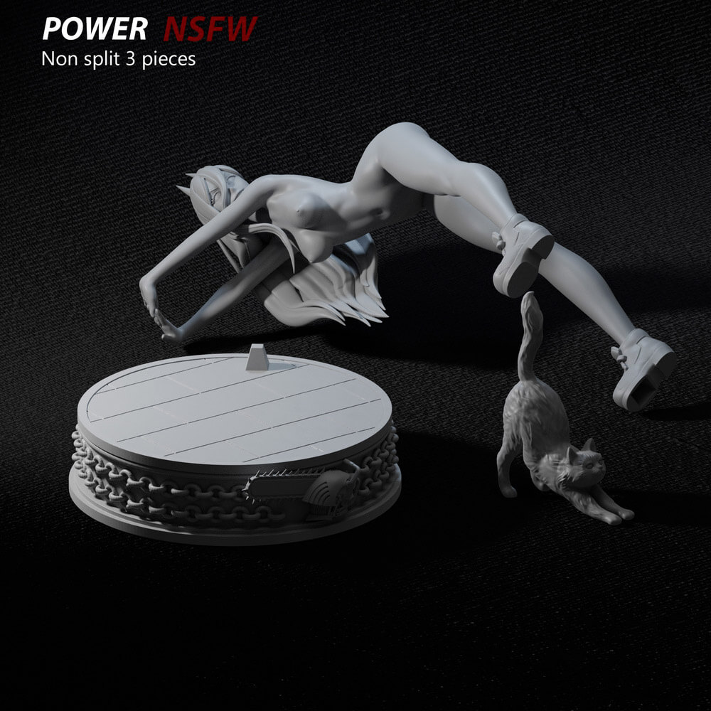 Power NSFW Chainsaw Man - 3D Model by 3dprintmodel91