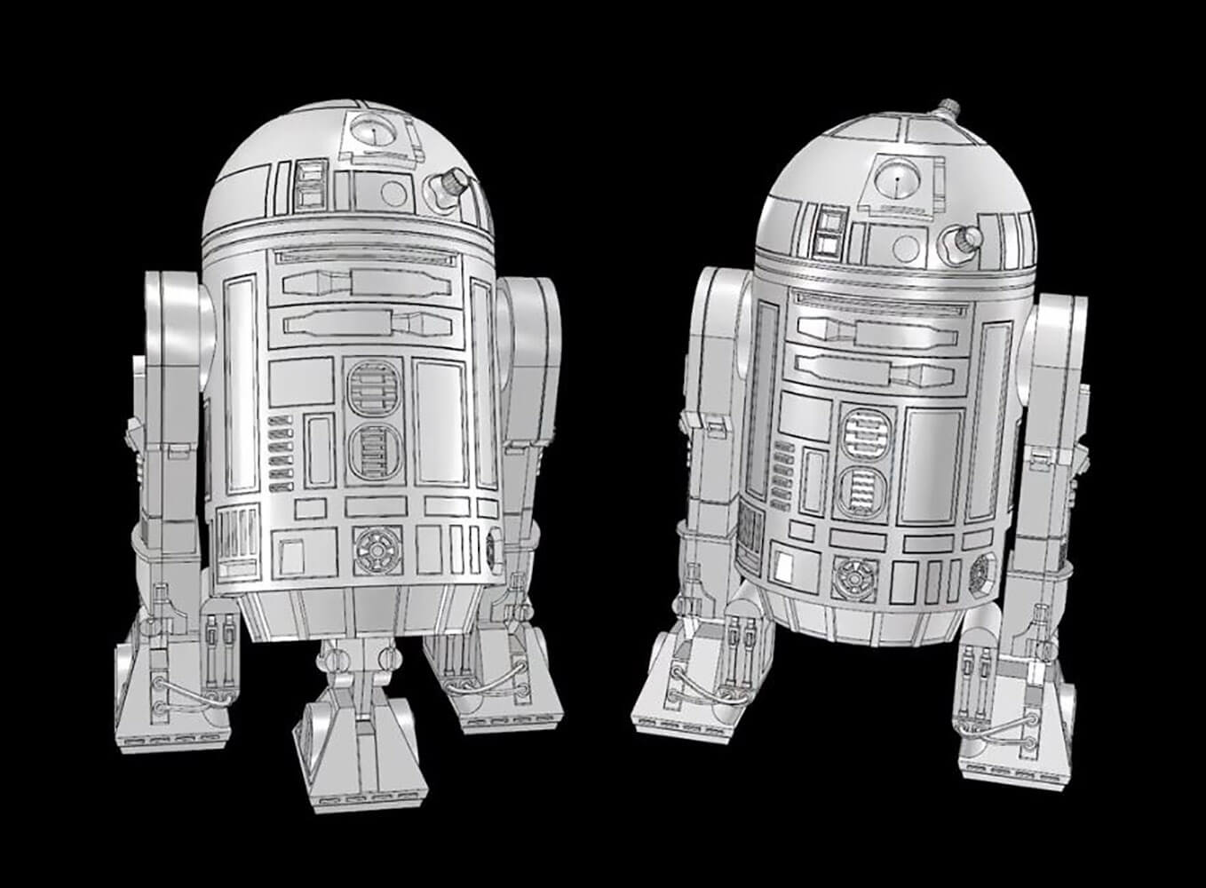 R2-D2 Astromech Droid Replica 3D Model by 3dprintmodel91