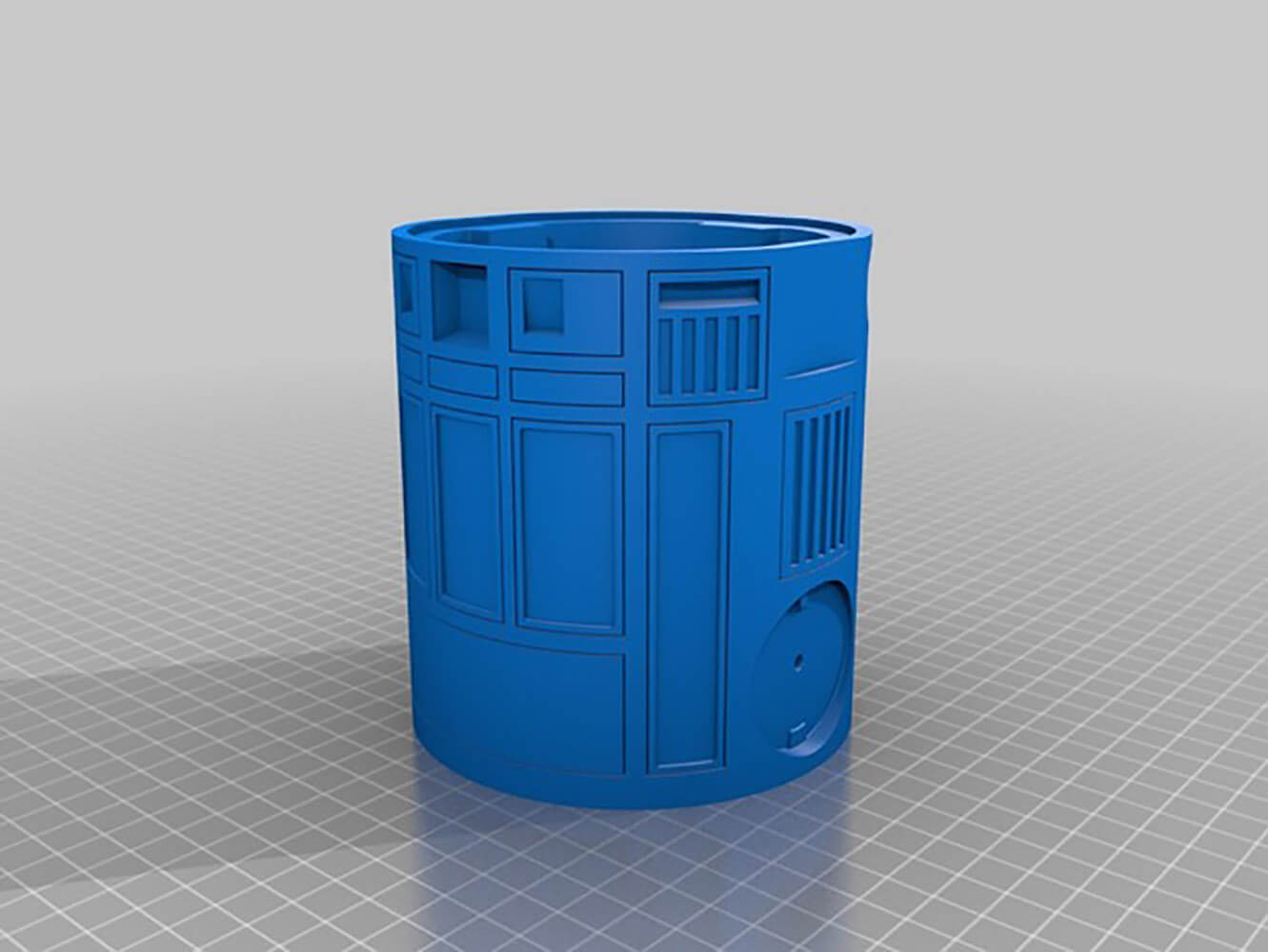 R2-D2 Astromech Droid Replica 3D Model by 3dprintmodel91
