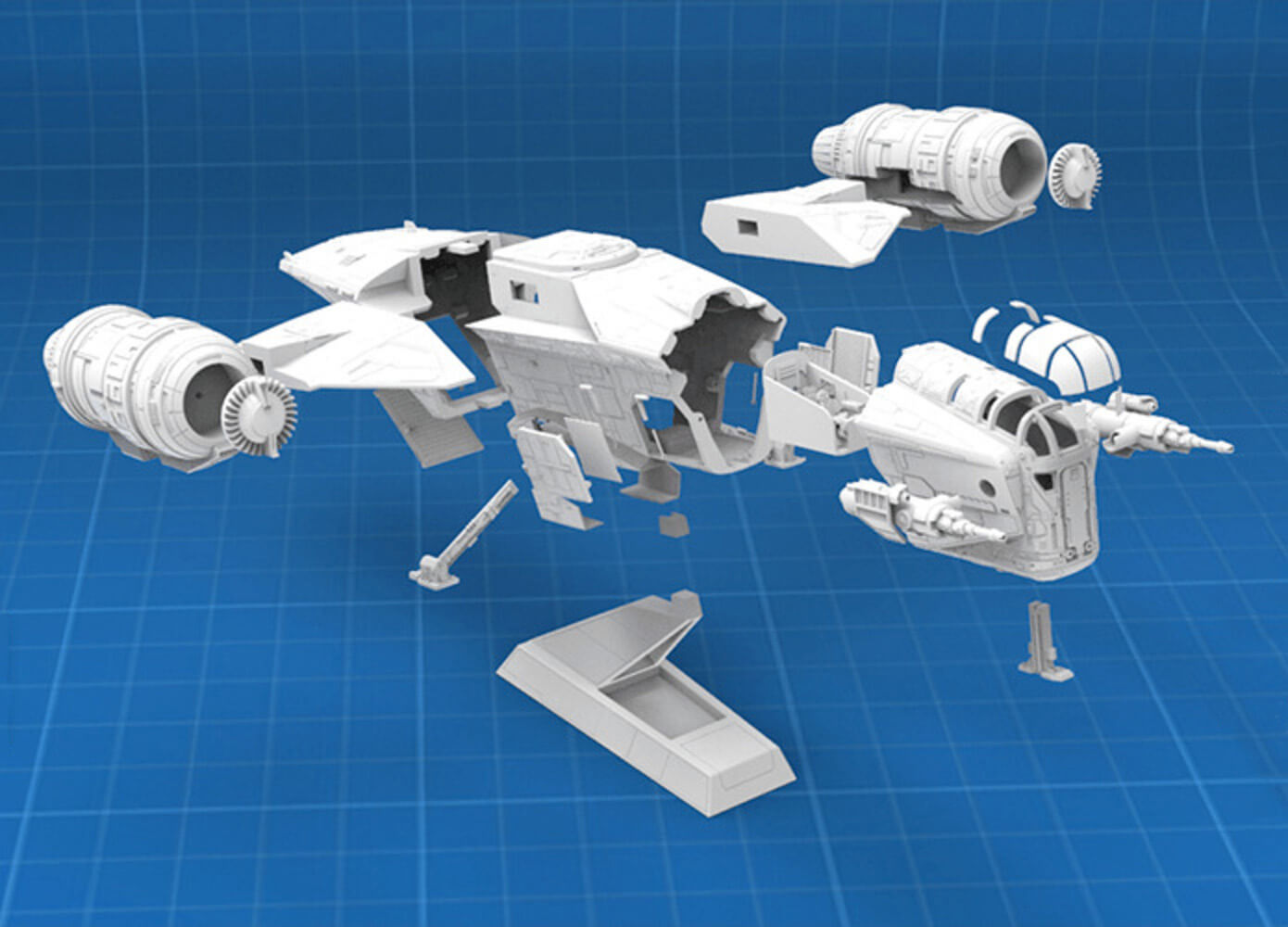 Razor Crest - Star Wars 3D Model by 3dprintmodel91