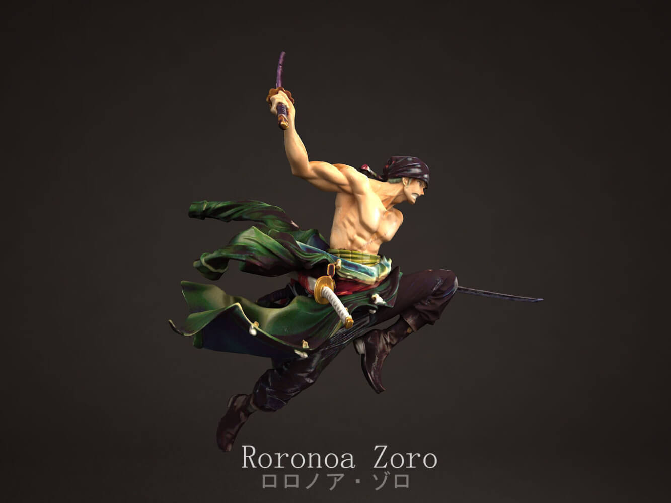 Roronoa Zoro - One Piece 3D Print Model by 3dprintmodel91