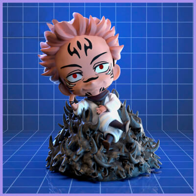 Ryomen Sukuna - Jujutsu Kaisen 3D Model by 3dprintmodel91