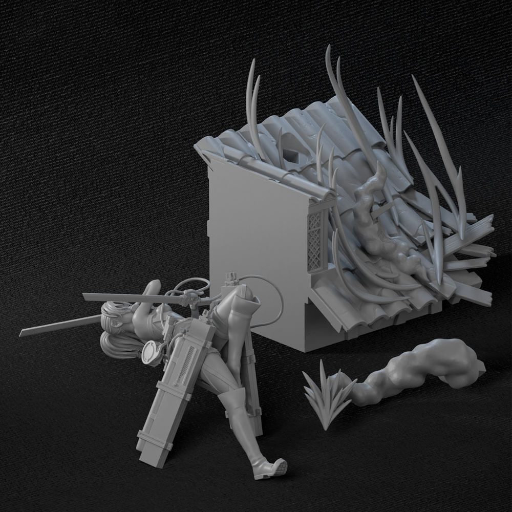 Sasha Braus - Attack on Titan 3D Model by 3dprintmodel91
