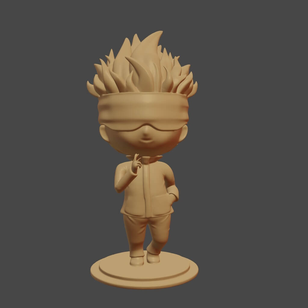 Satoru Gojo - Jujutsu Kaisen 3D Model by 3dprintmodel91
