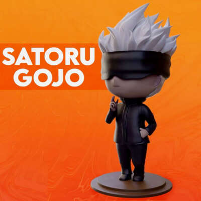 Satoru Gojo - Jujutsu Kaisen 3D Model by 3dprintmodel91