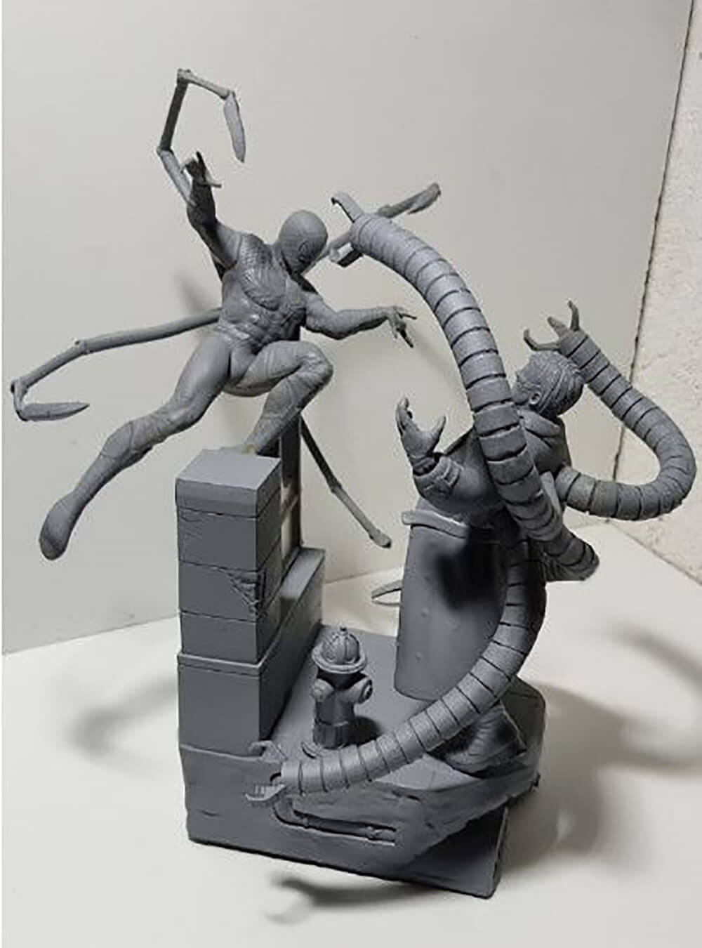 Spiderman Vs Doctor Octopus - 3D Print Model by 3dprintmodel91
