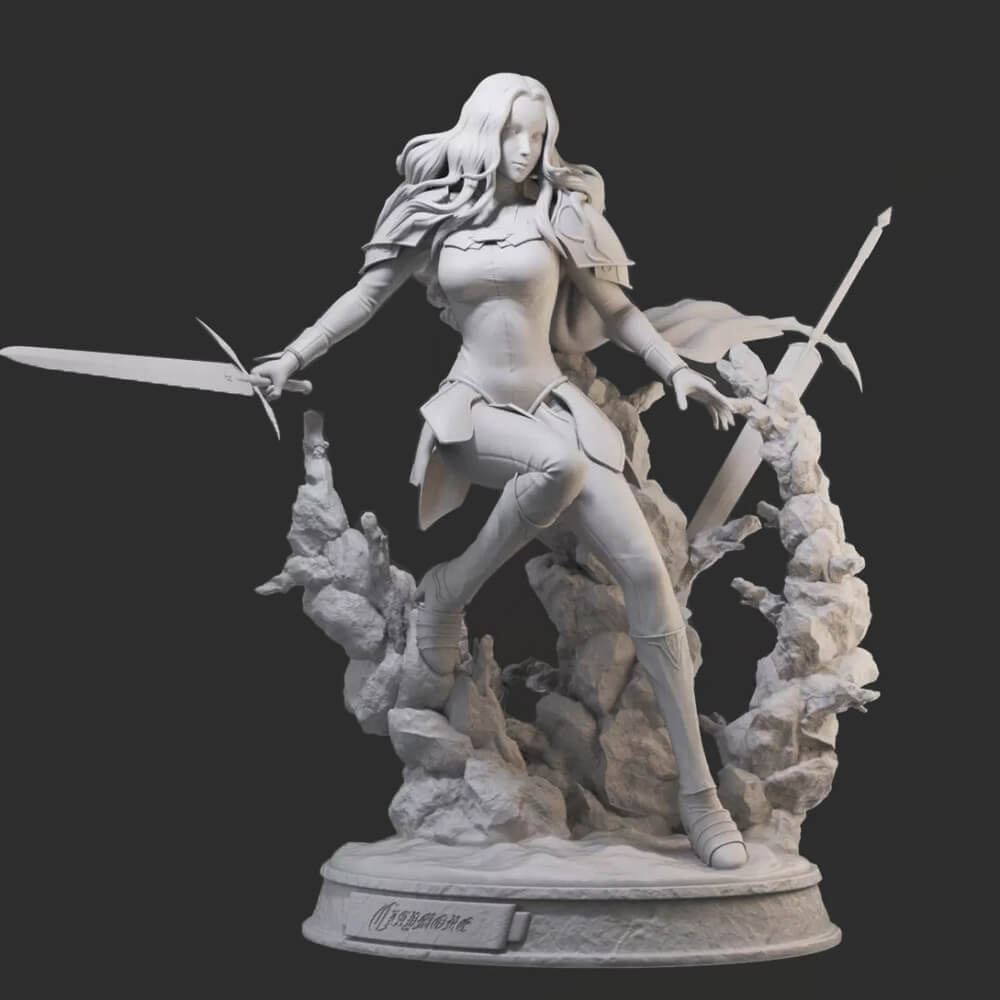 Teresa - Claymore 3D Model by 3dprintmodel91